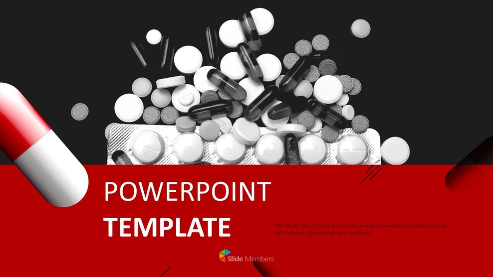 Free PowerPoint Template Design - Pills
