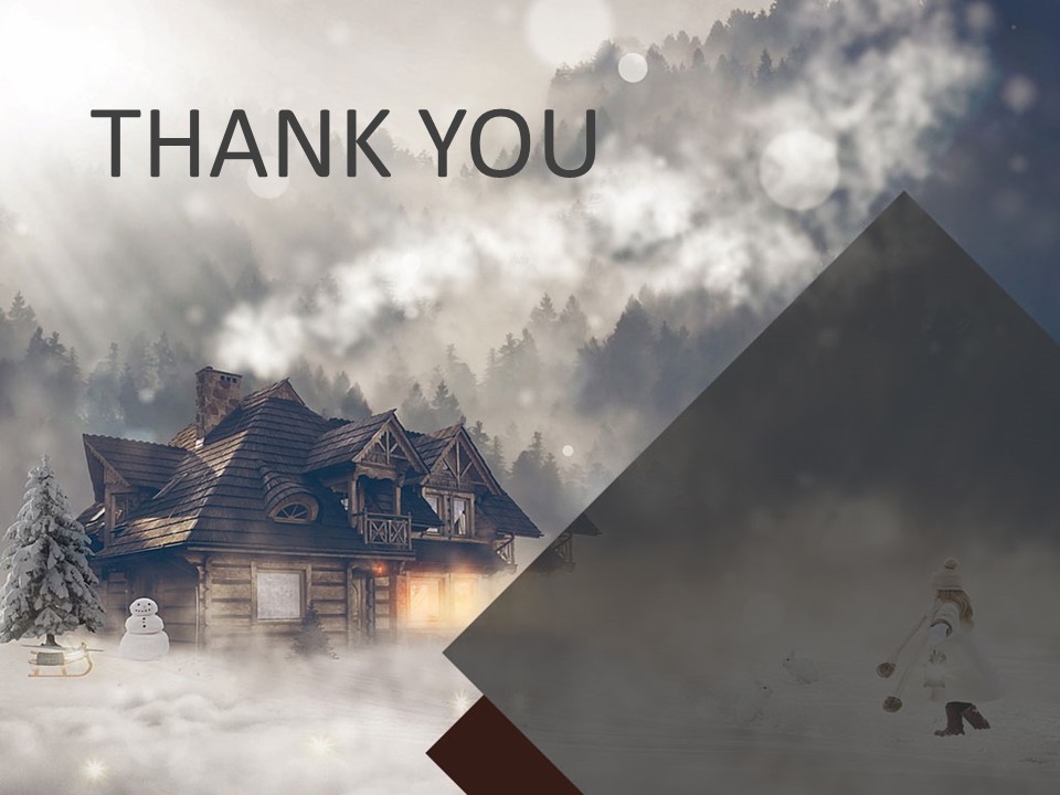 Free PowerPoint Template Download - Snowy Mountain Villa