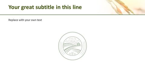 Free Presentation Template - Autumn Rice Plant