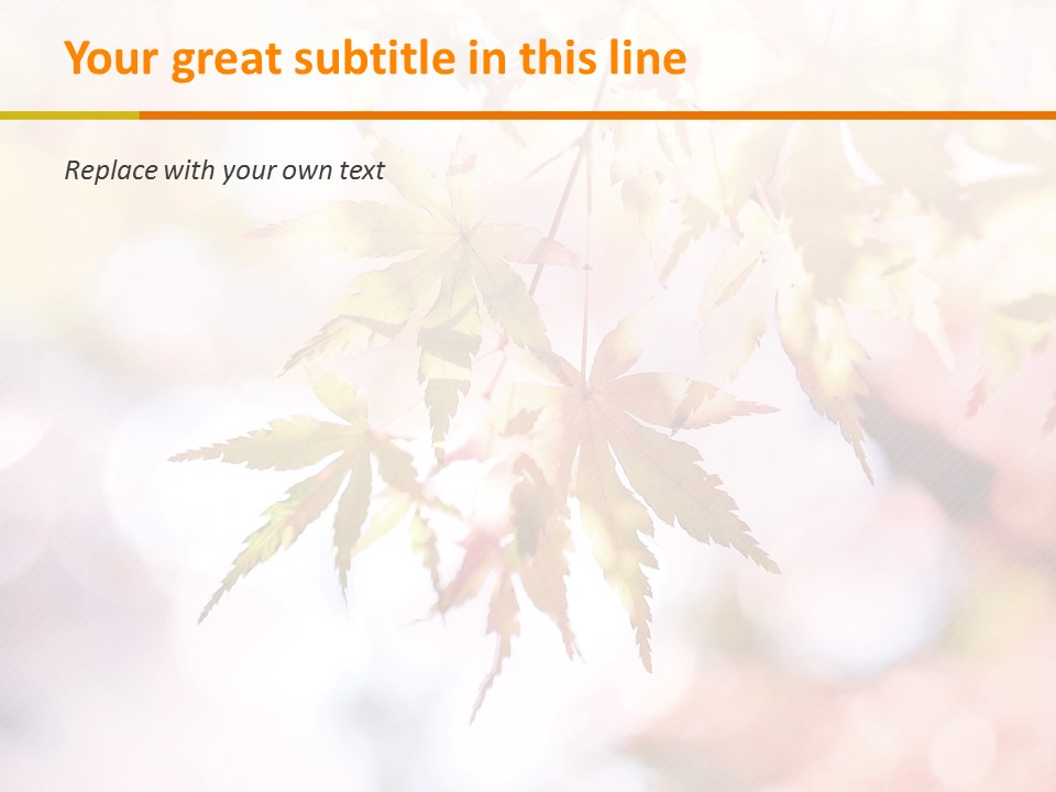 Maple Tree - Free Business PowerPoint Templates