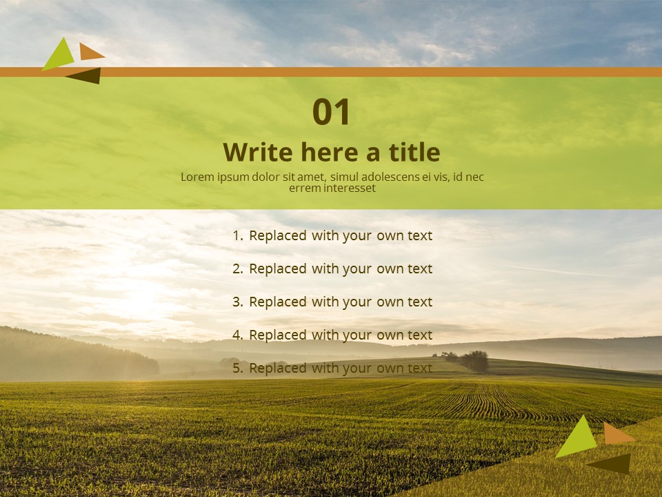 PowerPoint Templates Free Download - Sunset Field
