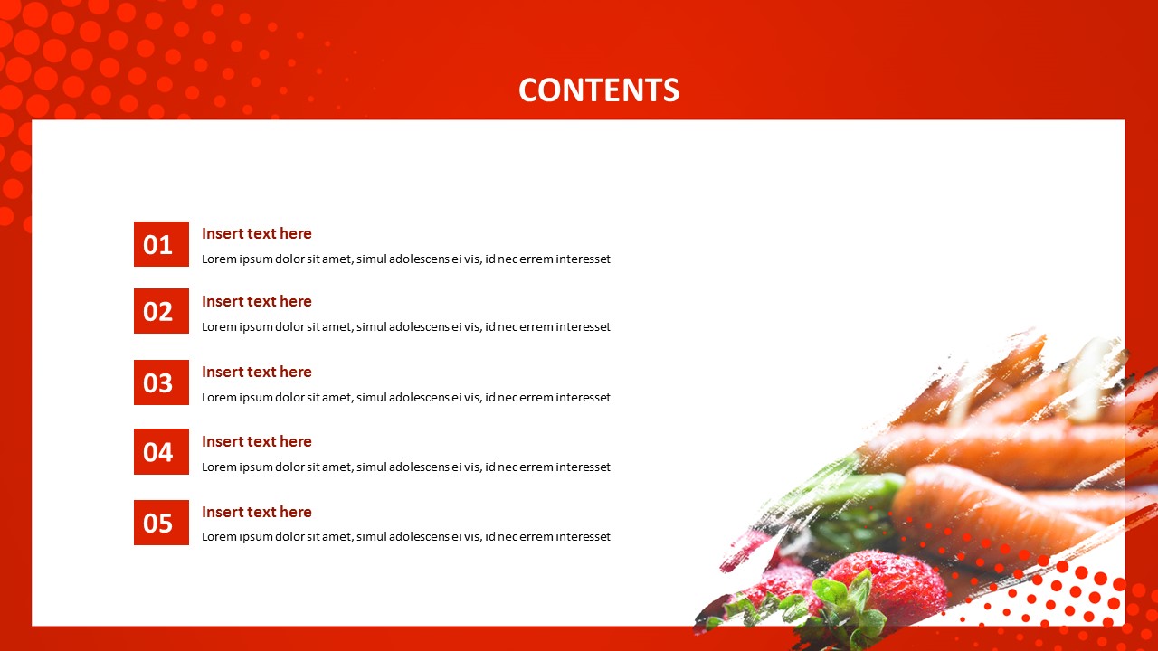 PPT Design Free Download - Strawberry and Carrot