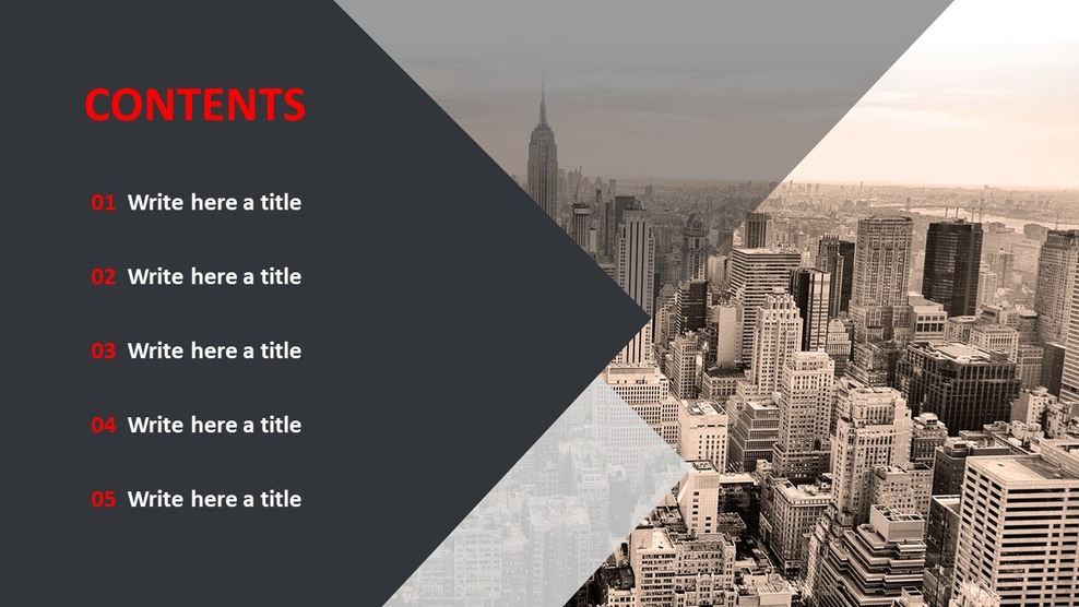 Stadtblick - Kostenloses PowerPoint Design