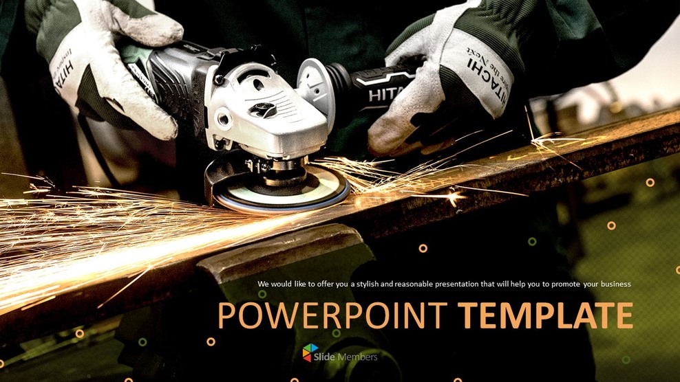 Electric Grinder - Free Template Design