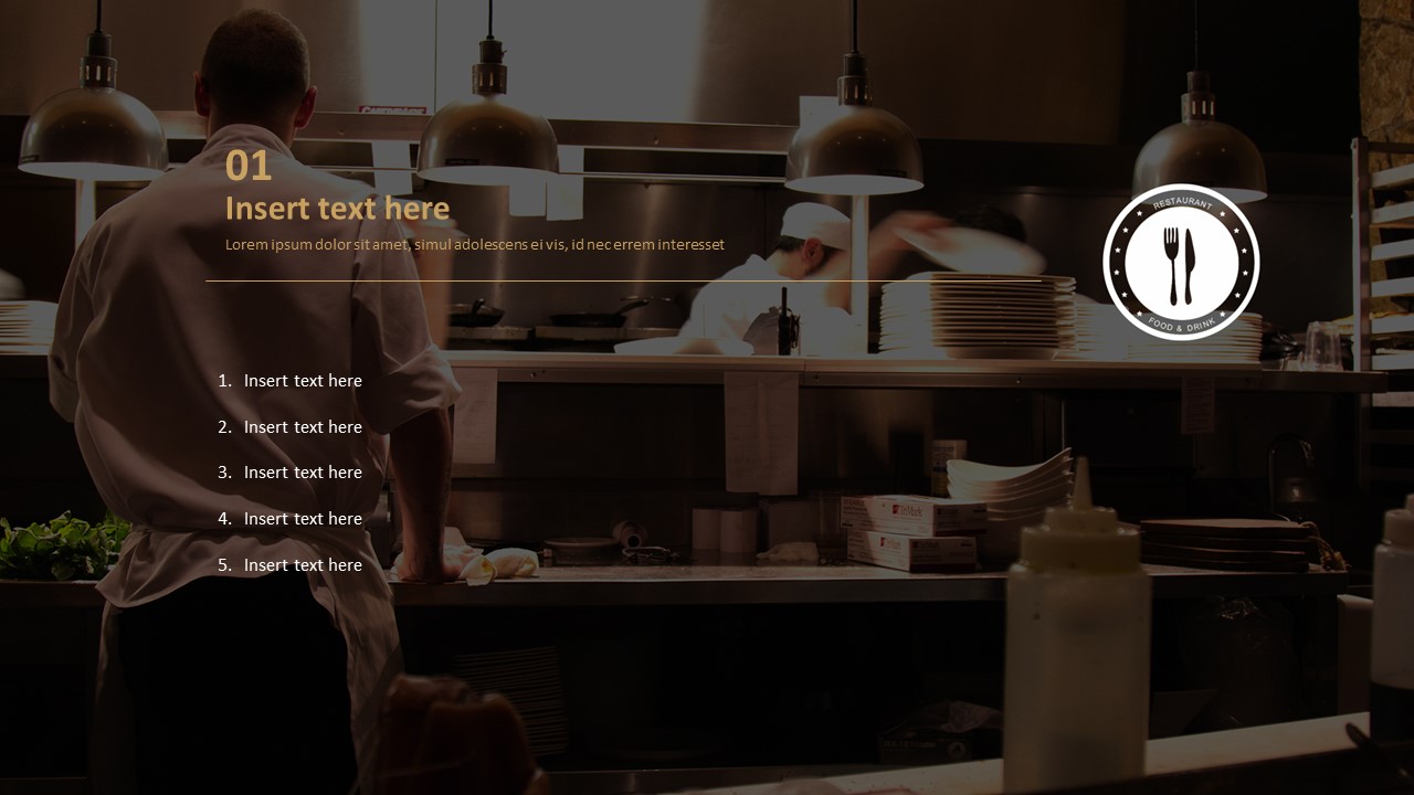 Fancy Restaurant - Free PowerPoint Backgrounds