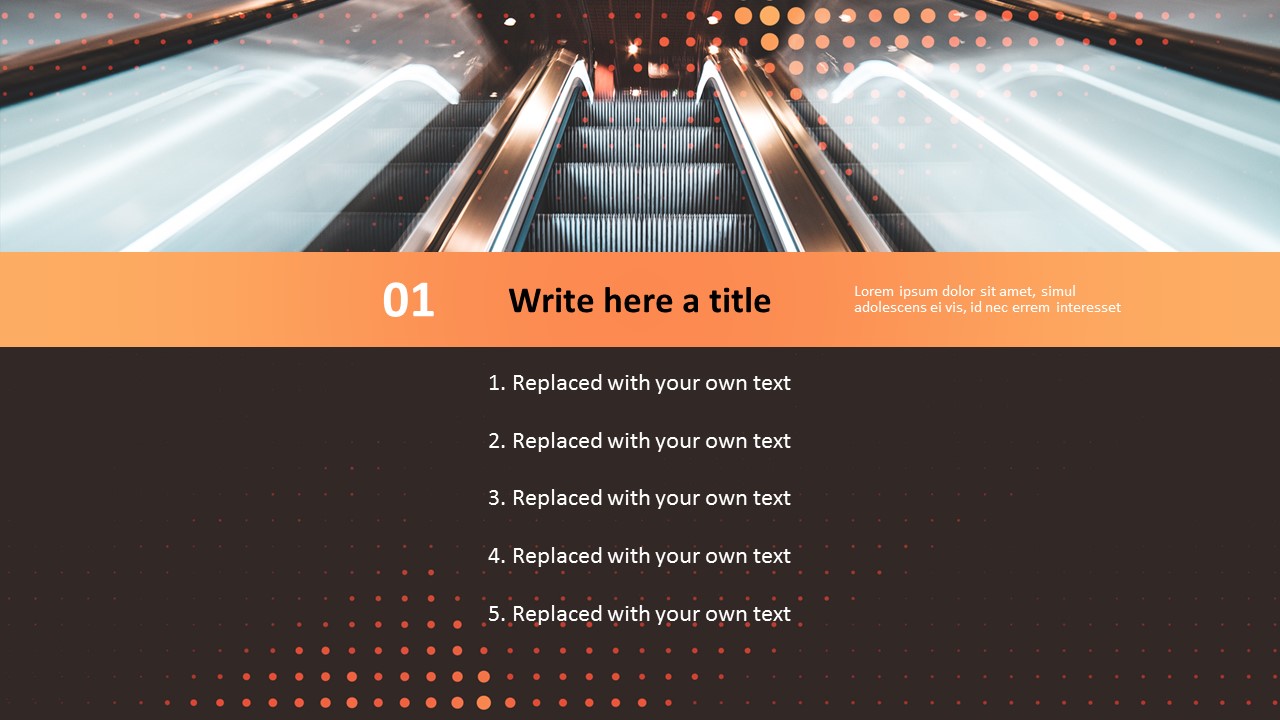 Free Powerpoint Sample - Escalator