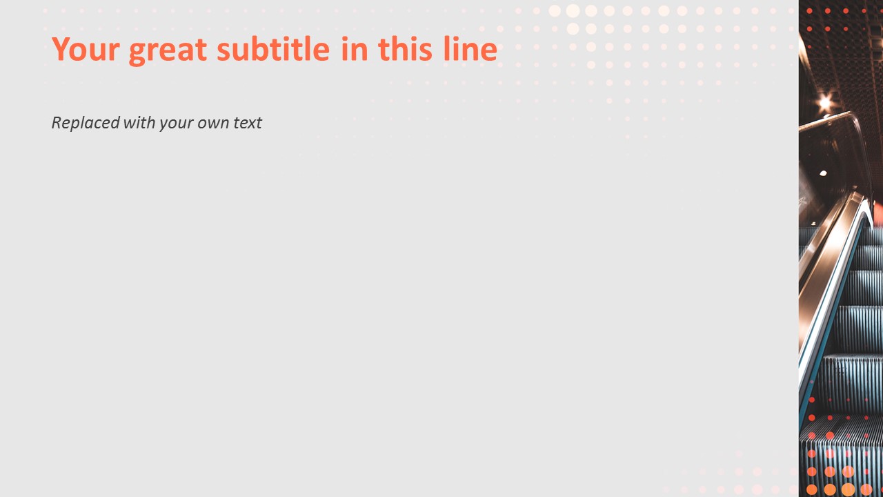 Free Powerpoint Sample - Escalator