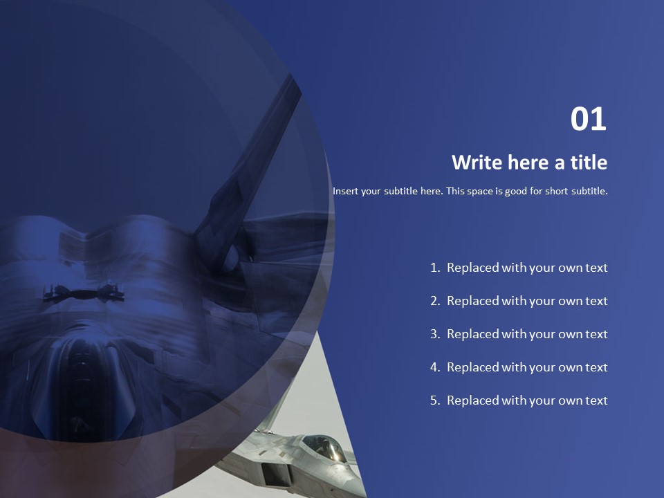 Free PPT Presentations - A Flying Fighter Plane