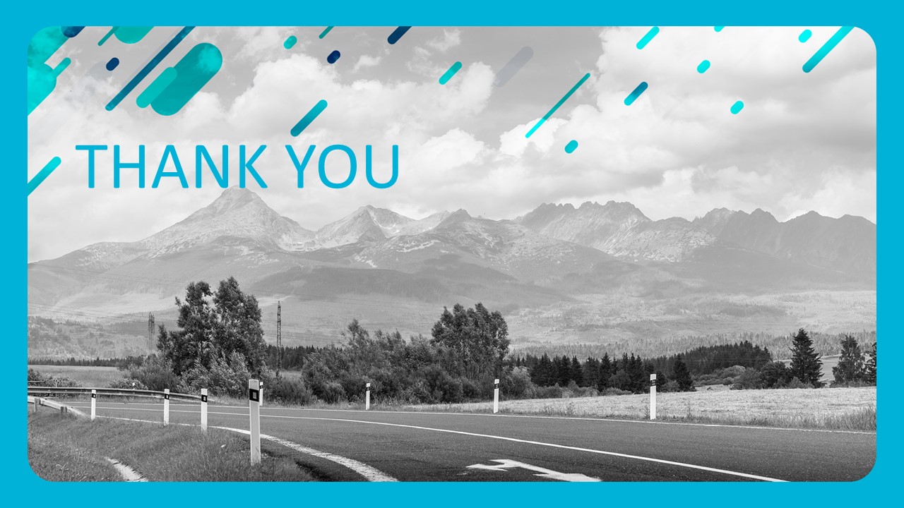 Highway on a Chill Weekend - Free Powerpoint Template
