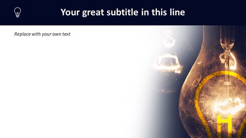Lightbulb Brightening Dark - Free Powerpoint Template