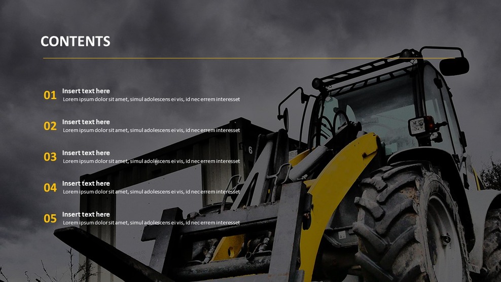 PowerPoint-Vorlage kostenlos - LKW-Thema