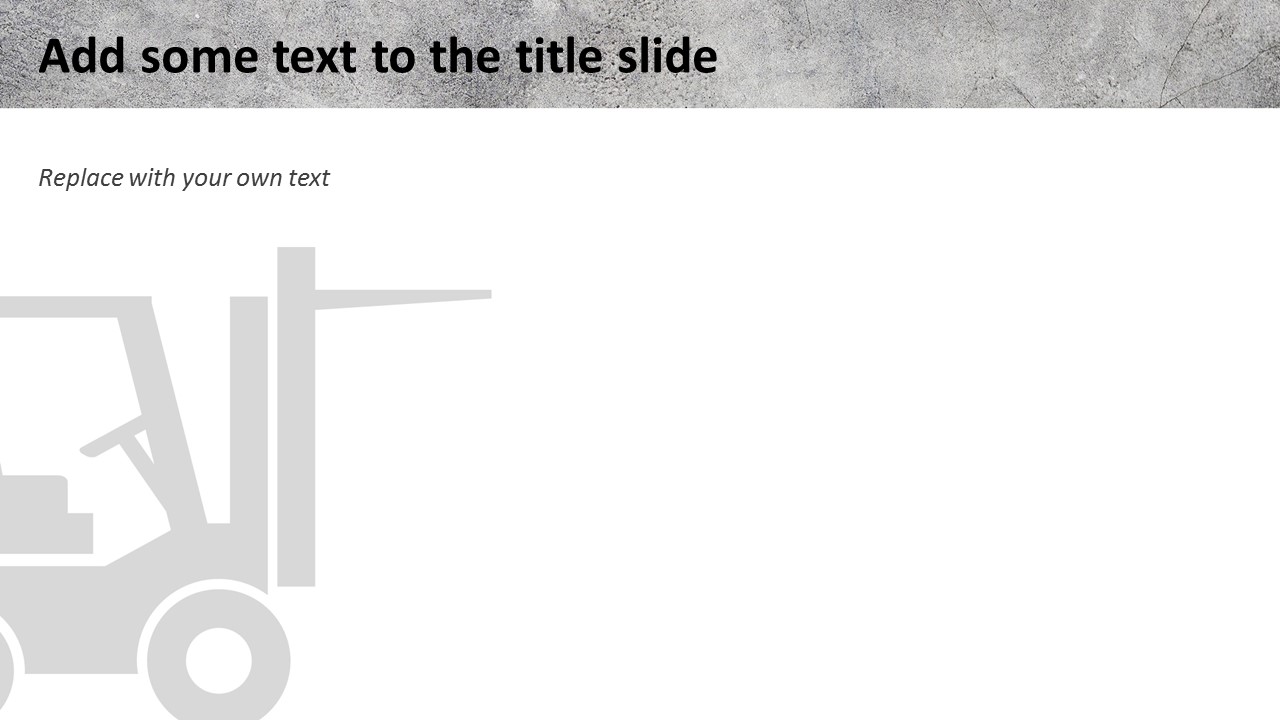 PowerPoint Template Free - Truck Theme