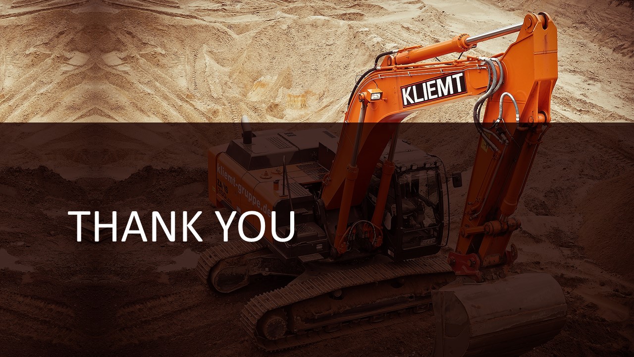 PPT Free Download - Excavator Theme