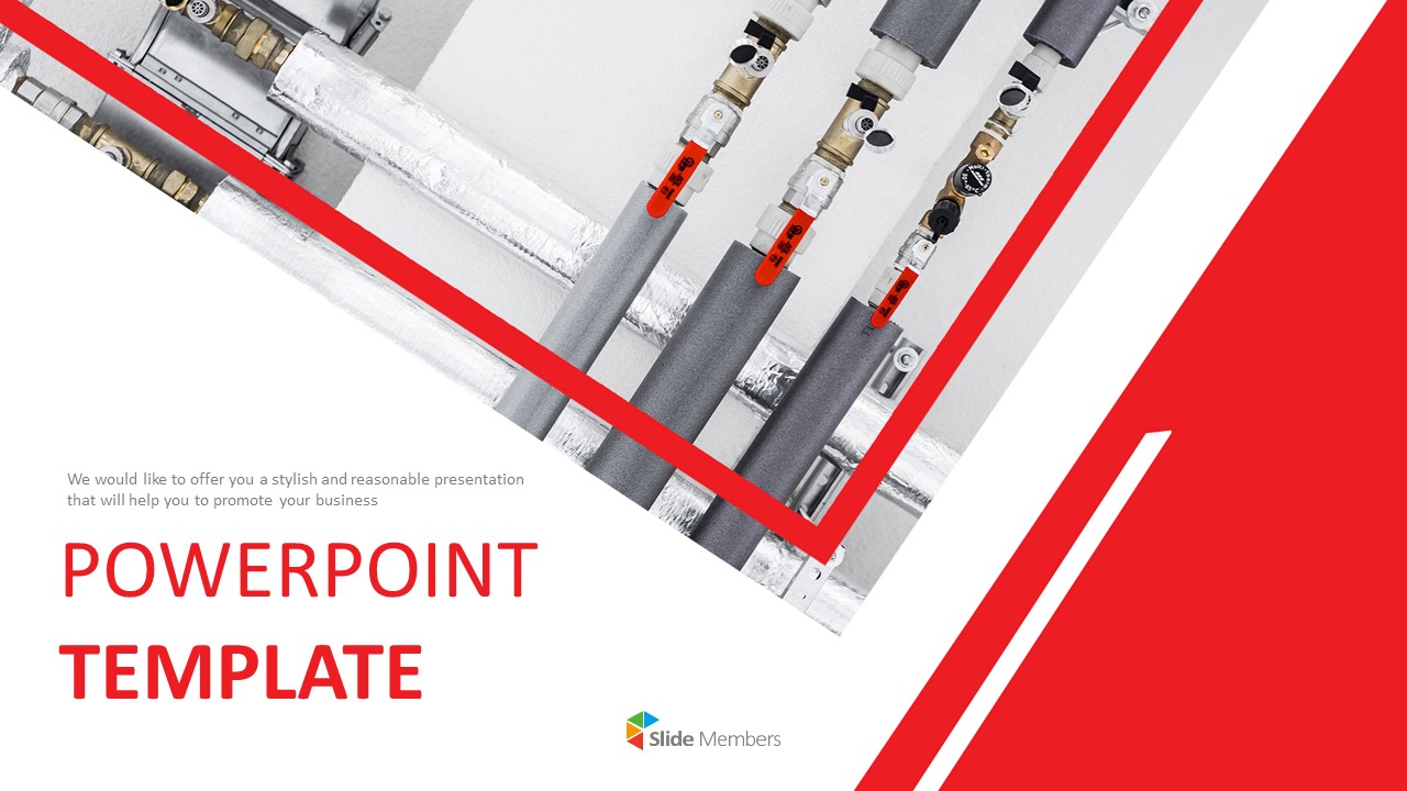 PPT Template Free - Gas Valve