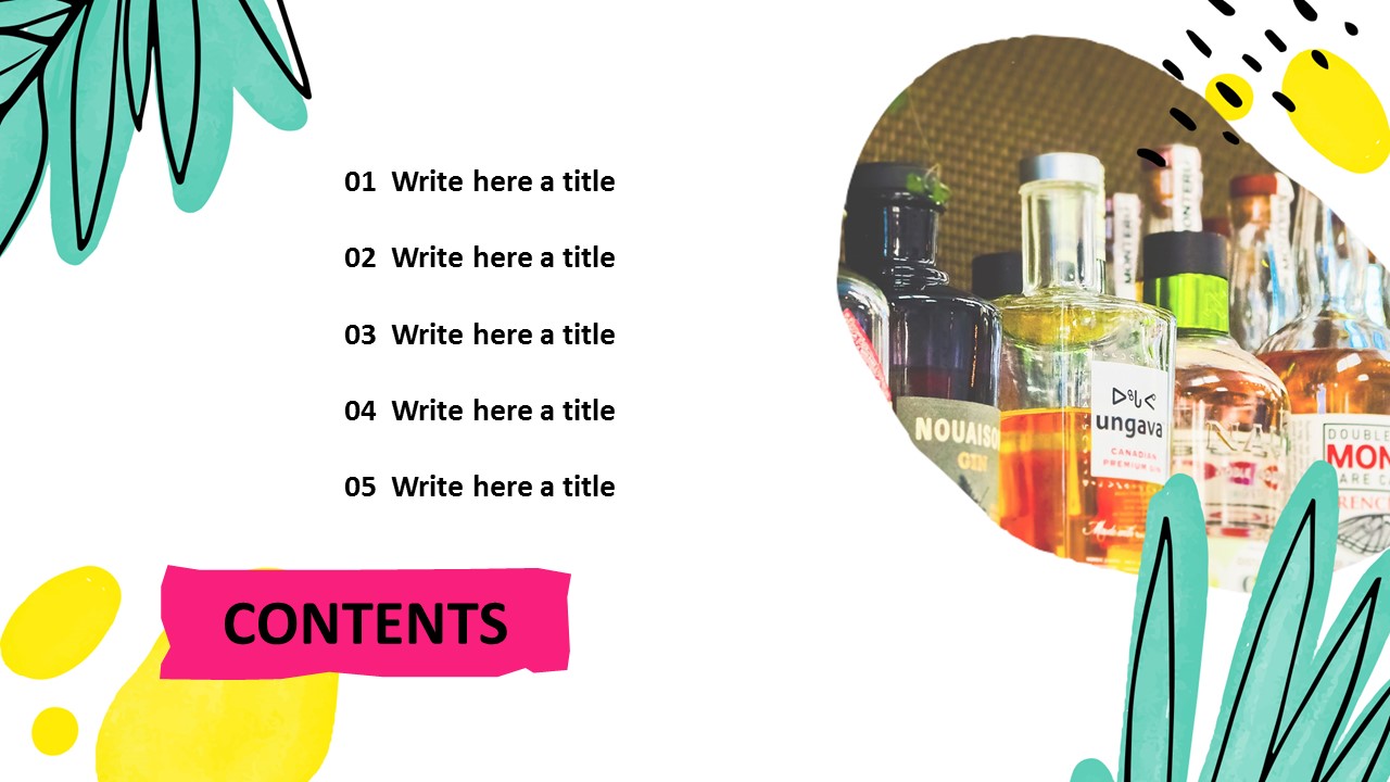 Various Bottle - PowerPoint Free