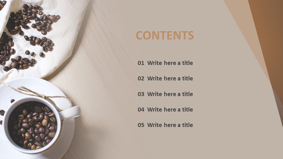 Fragrant Coffee Beans - PowerPoint Images Free Download