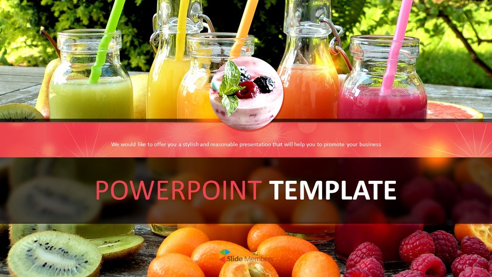 Free Powerpoint Sample - Fresh Fruit Juice