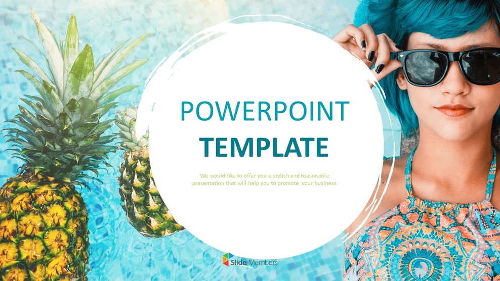 Free PowerPoint Template Design - Pineapple