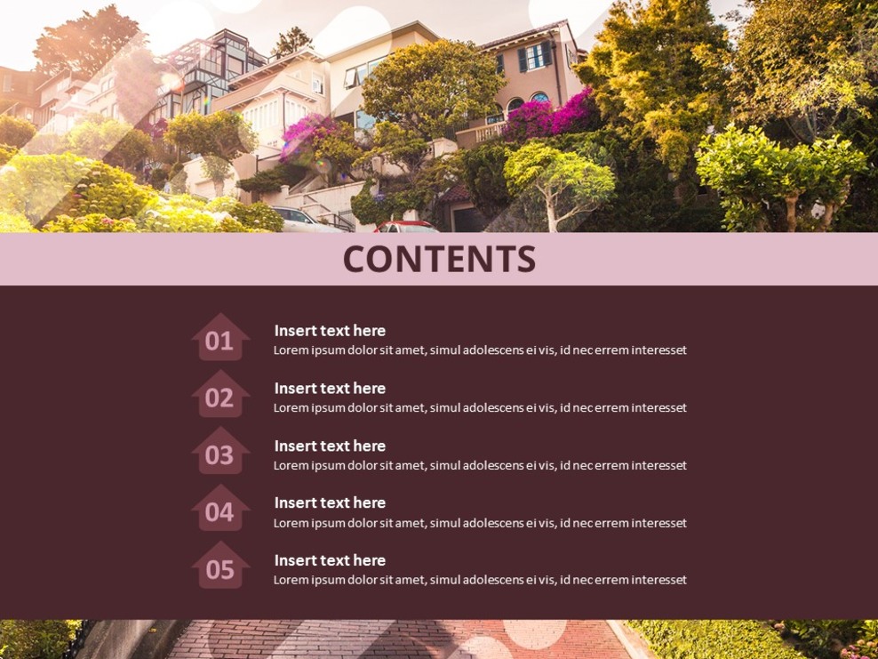 Free PPT Templates - San Francisco Residential Area