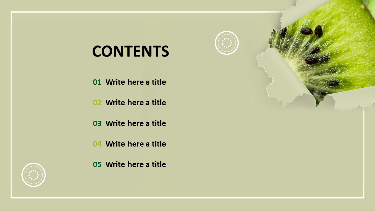 Fresh Kiwi - Free PPT