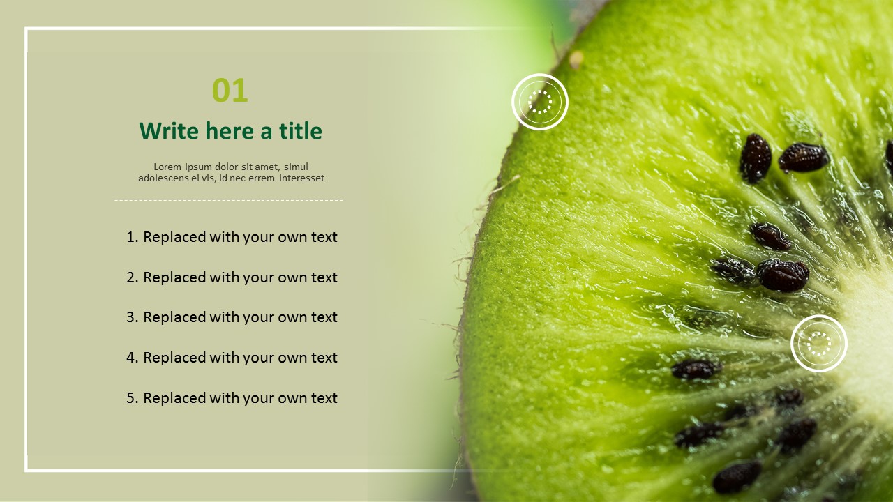 Fresh Kiwi - Free PPT