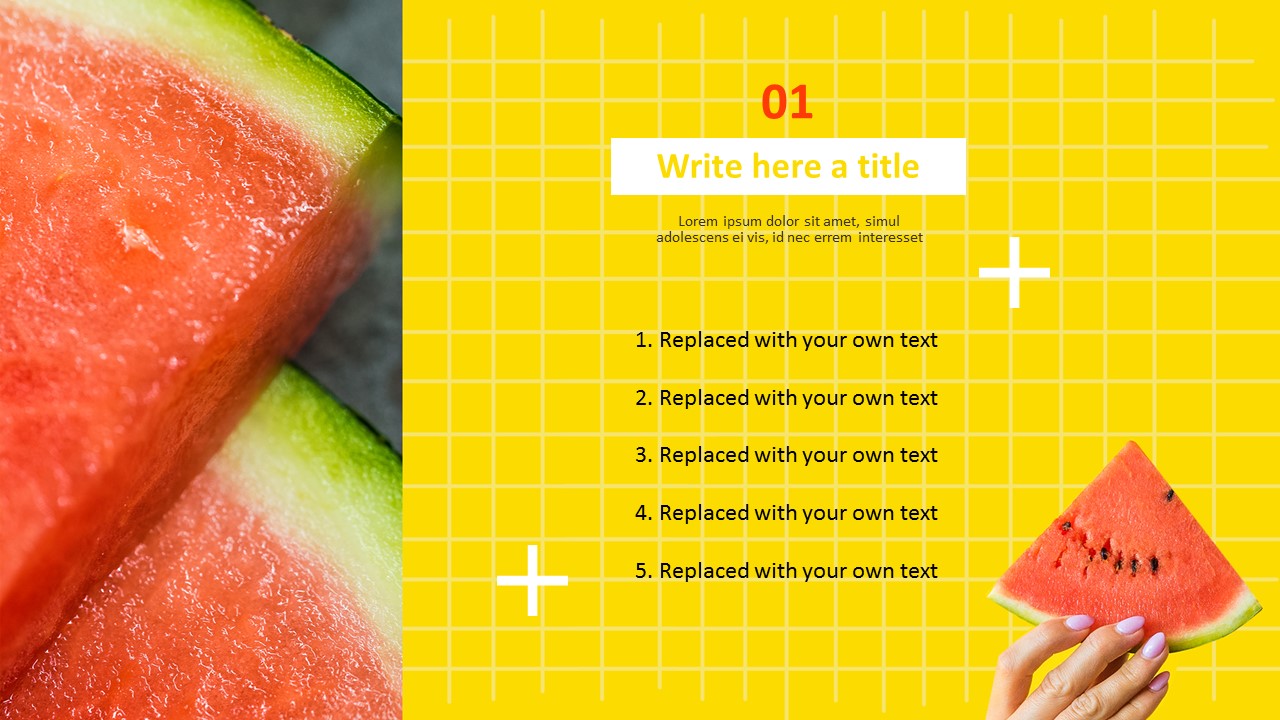 Fresh Watermelon - Free Presentation Template