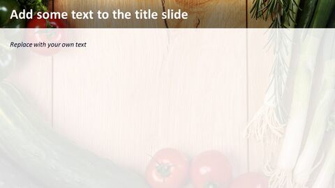 Organic Vegetable - PowerPoint Template Free Download