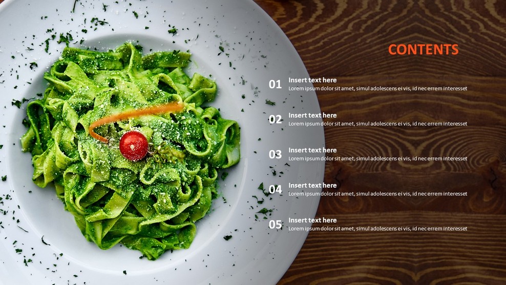 PowerPoint download gratuito - Cibo italiano