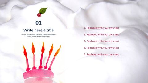 PowerPoint Template Free Download - Whipped Cream Cake