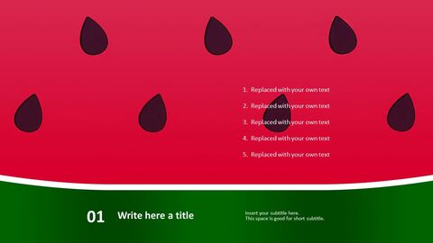 Watermelon Illustrator - Free PowerPoint Design