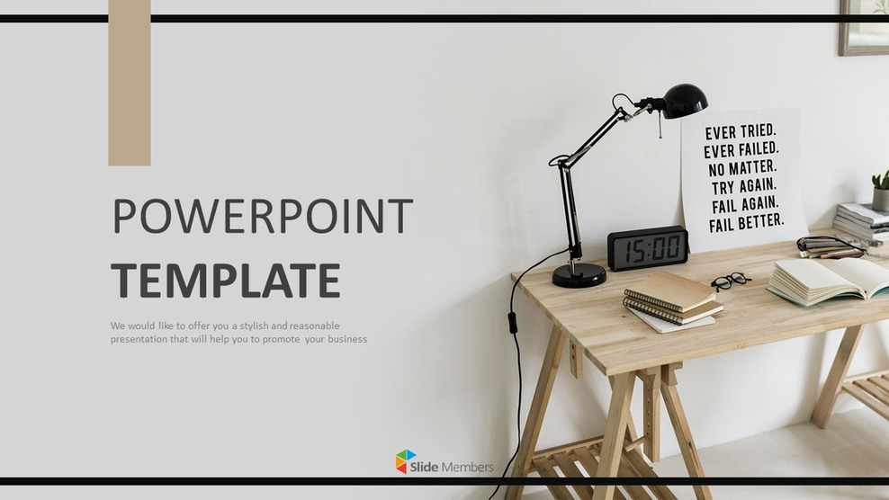Free PowerPoint Backgrounds - Neat Wood Interior