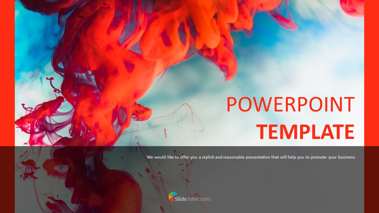 Free PowerPoint Design - Ink Bleed
