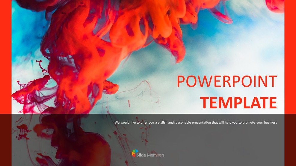Free PowerPoint Design - Ink Bleed