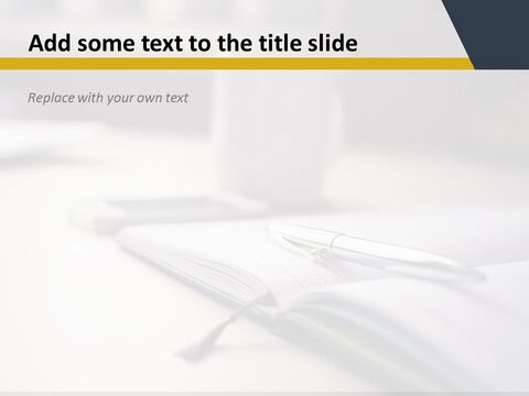 Free Powerpoint Template - Pen and Diary