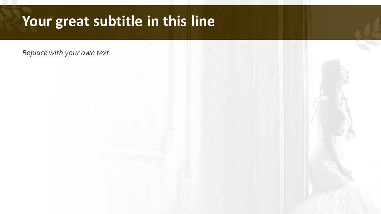 Nice Wedding dress - PPT Design Free Download