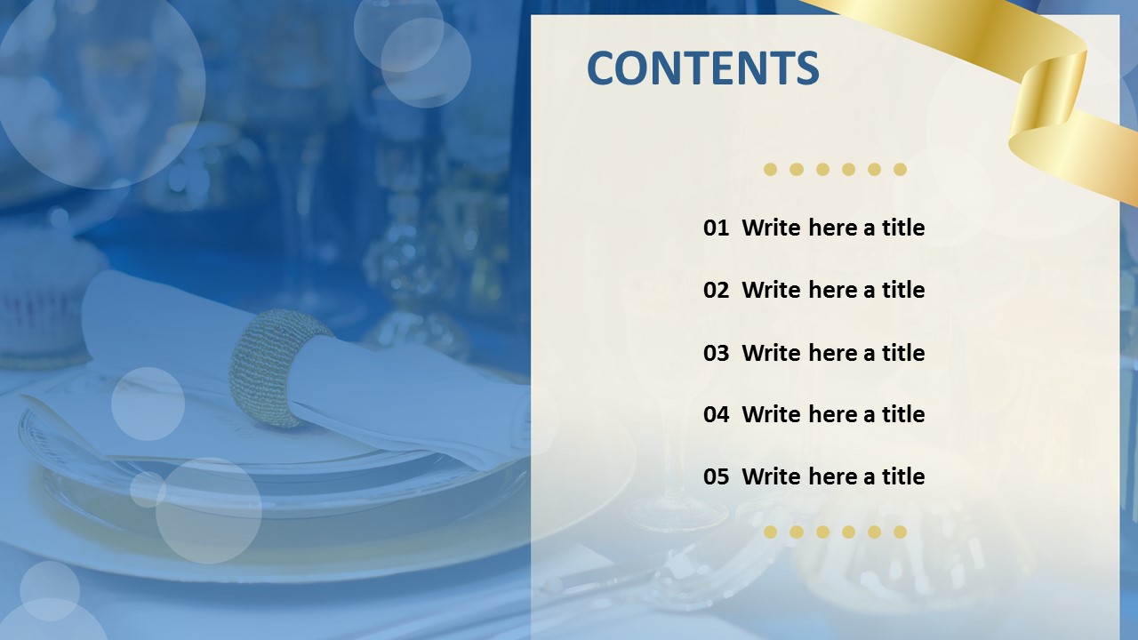 PowerPoint online Free - Table Setting