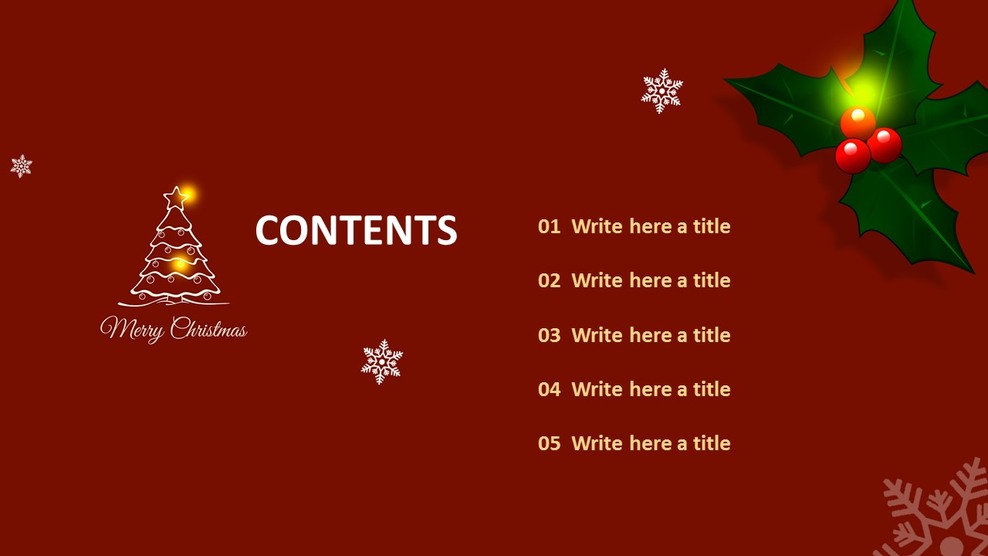 PPT Design Free Download - Christmas