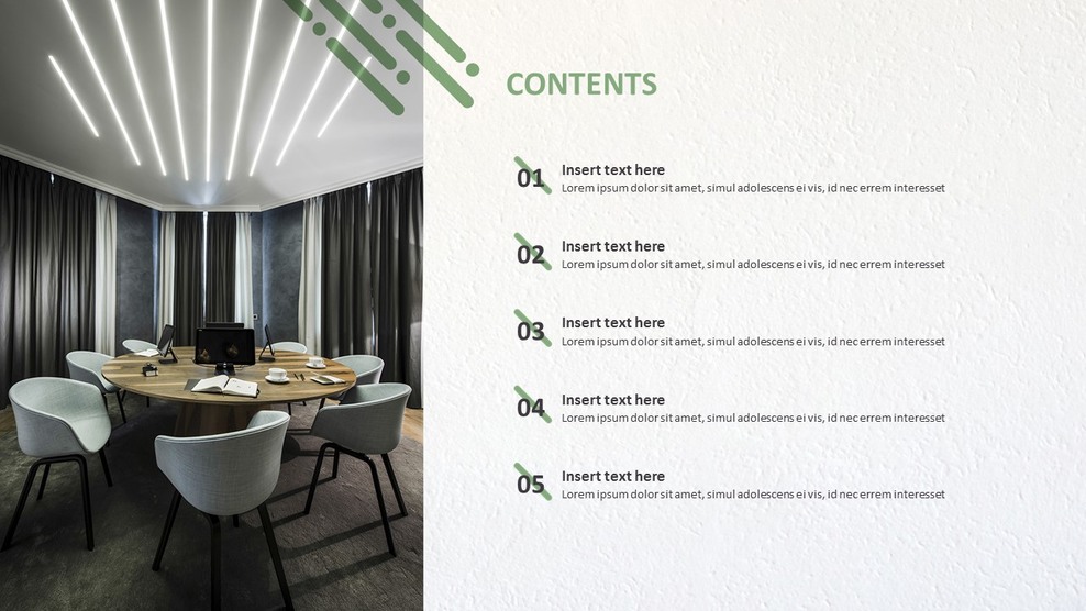Simple Meeting Room - Free PowerPoint Template Download