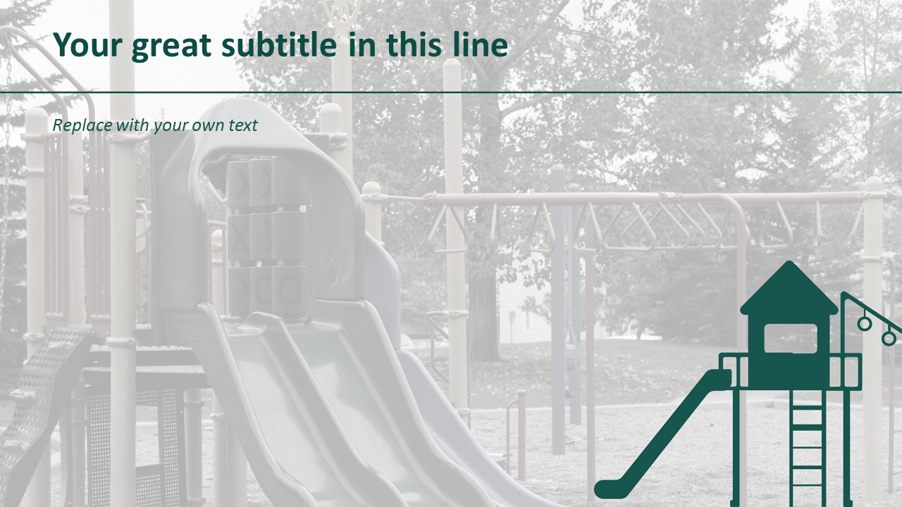 Free Powerpoint Templates Design - Kids and Playground