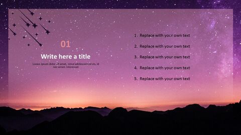 PPT Design Free - Starry Night Sky