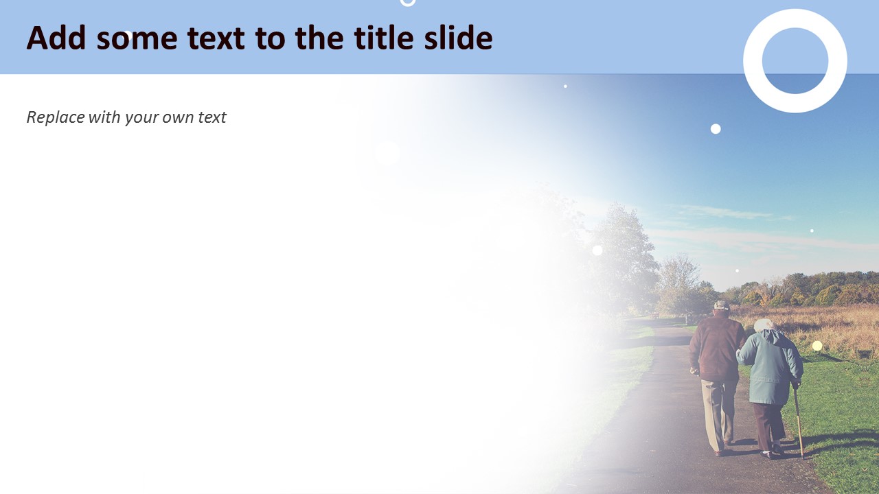 PPT Download Free - Walking Old Couple