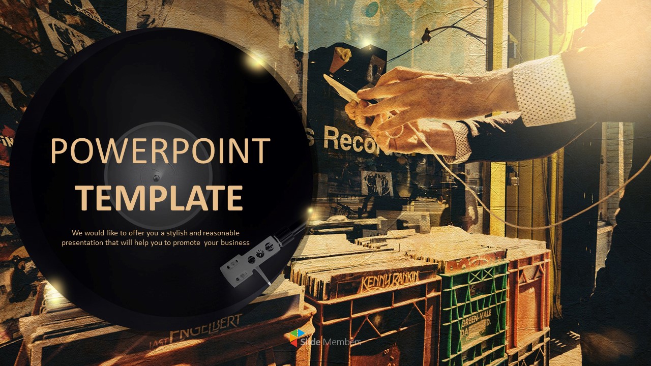 Record Store - Free PPT Design