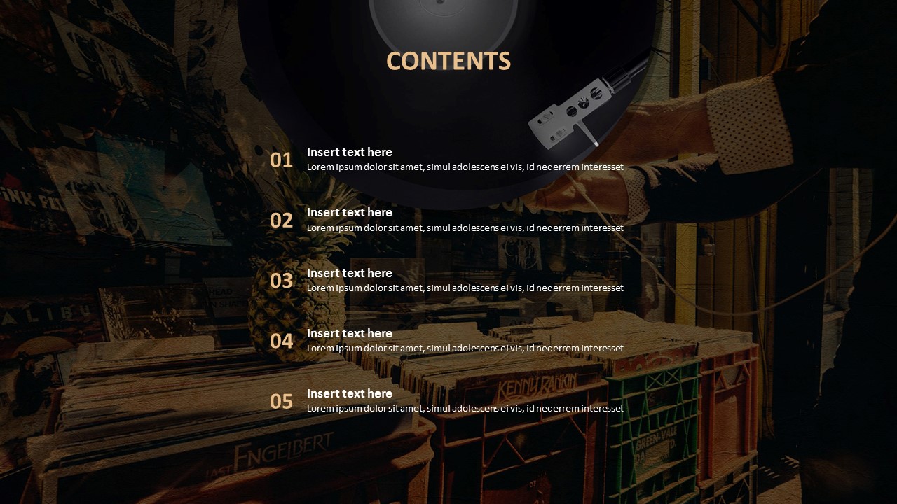 Record Store - Free PPT Design