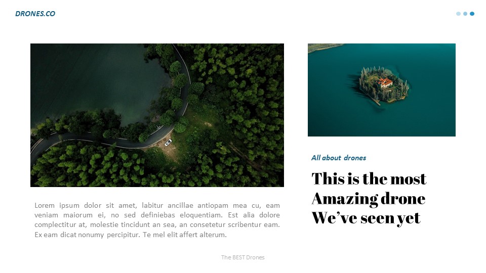 Drone Aerial View Google Slides for mac