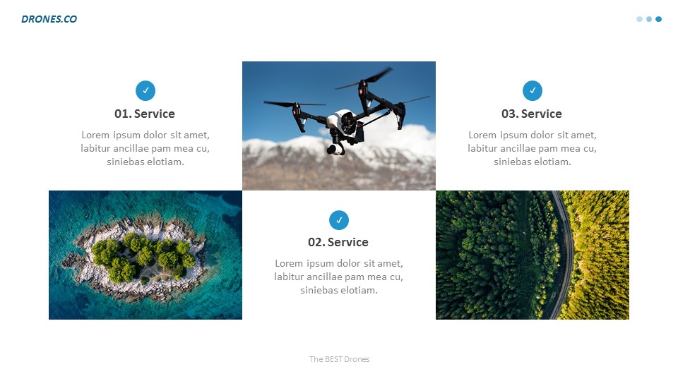 Drone Aerial View Google Slides for mac