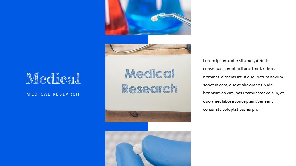 Medical Research Google Slides Template Design