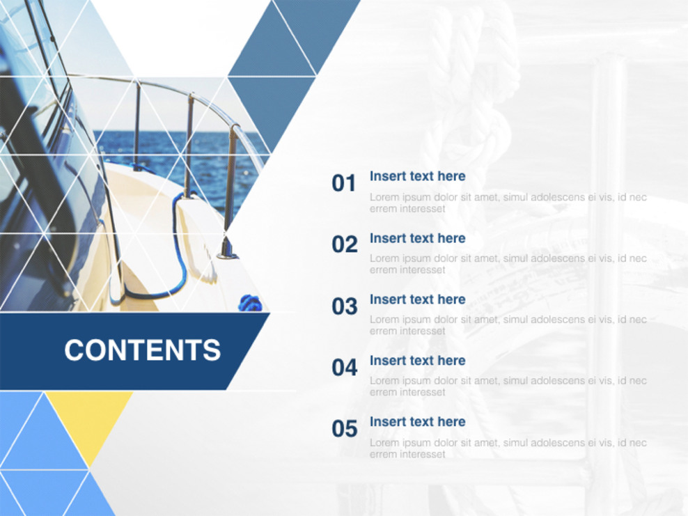 Blue Vessel - Free Presentation Template|Keynote|Slides