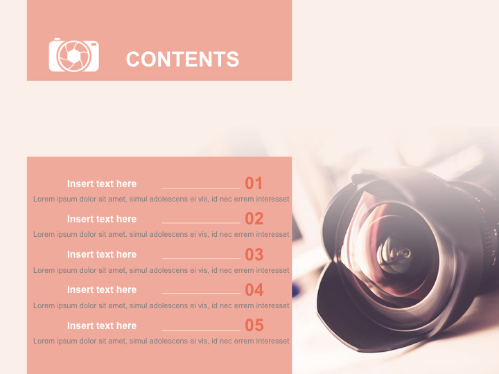 Free Presentation Template - DSLR Camera