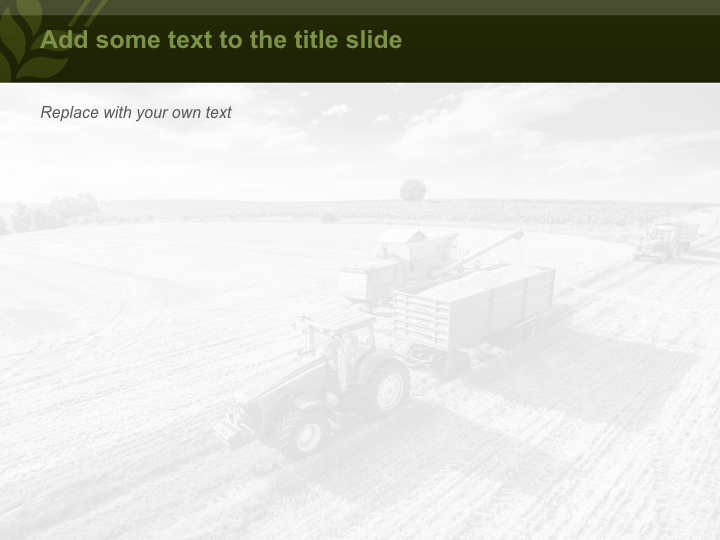 Free Presentation Template - Farming Machines