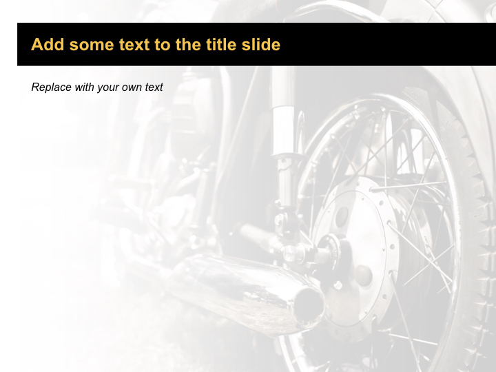 Free Keynote Template Design - Motor Engines